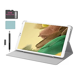 SAMSUNG Galaxy Tab A7 Lite 8.7-inch (2021 Version Newest) 32GB Tablet Bundle, Octa-Core Mediatek MT8768T Processor, 3GB RAM, Android OS (WiFi, Silver) w/Mazepoly Accessories