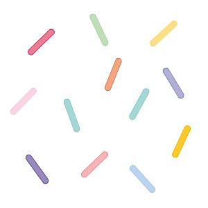 Confetti Strip Wall Decal Stickers for Kids Room Removable Confetti Sprinkle Wall Stickers for Nursery Boys Girls Bedroom DIY Decorations