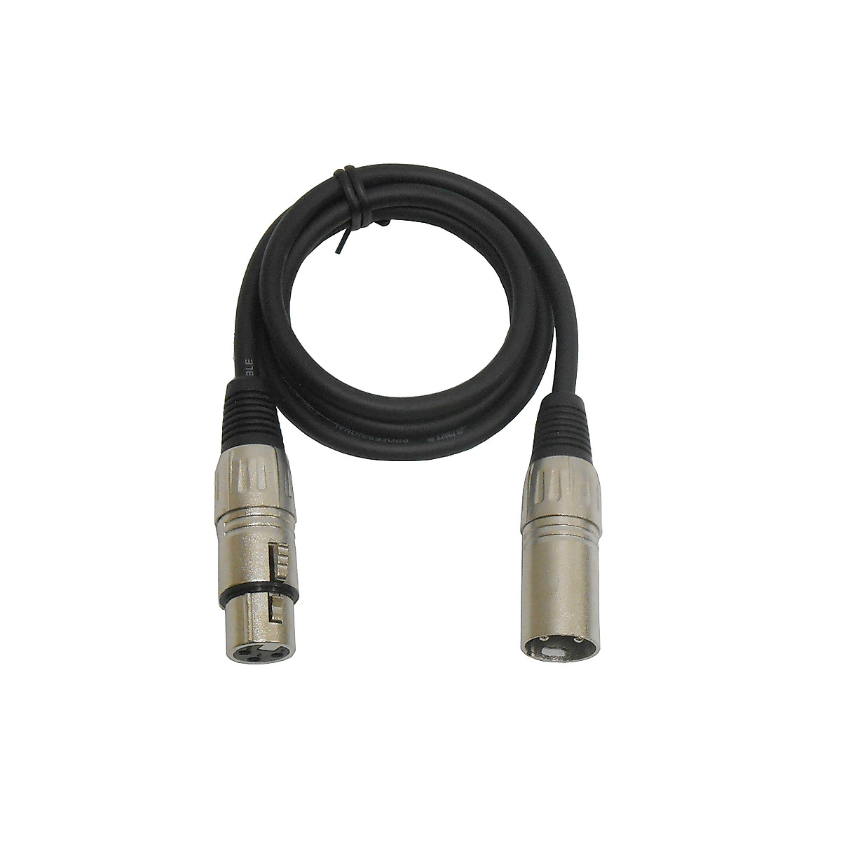 Audio2000'S ADC2037-P 3pin Audio Extension XLR Male to Female Microphone Cable, 3 Feet (Tip to Tip)