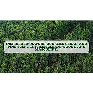 G.B.S 97% Men's Cedar & Pine Shave Soap –All Natural Shave Soap for Men- Creates a Rich Lather Foam for Ultimate Wet Shaving Experience (Cedar and Pine)