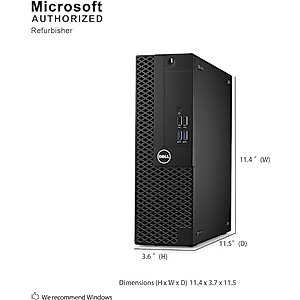 Dell Optiplex 3050 SFF Desktop PC, Intel i5-6500 3.2GHz 4 Core, 16GB DDR4, 512GB SSD, 4K Support, WiFi, Win 10 Pro, Keyboard, Mouse (Renewed)