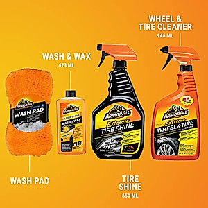 Armor All Premier Car Care Kit, Includes Car Wax & Wash Kit, Glass Cleaner, Car Air Freshener, Tire & Wheel Cleaner (8 Piece Kit)
