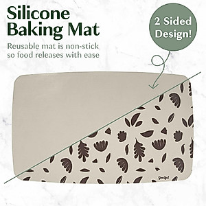 Goodful All-in-One Double Burner Griddle, Ceramic Nonstick, Durable Cast Aluminum, Oven Safe and Dishwasher Safe, Made without PFAS, PFOA, PFOS & PTFE, 18-Inch x 11-Inch, Graphite