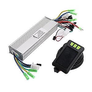 VBESTLIFE 24?48V 350W Brushless Motor Controller with Waterproof Colorful LCD Display Meter Compatible with Electric Bike Scooter Dual Drive Controller Electric Modification