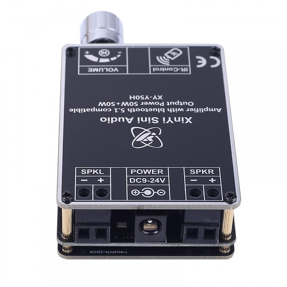 XY-Y50H 50W+50W HIFI Stereo Bluetooth-compatible 5.1 Amplifier Module, DC 9V-24V Dual Channel Audio Amp Board with Remote Controller