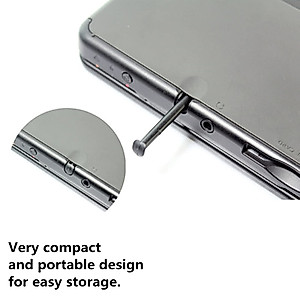 XHBTS 10 Pieces Plastic Replacement Touchscreen Stylus Pen, Compatible with Nintendo New 3DS XL, New 3DS LL (Black)
