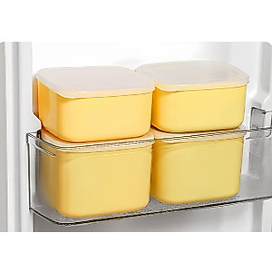 wulikanhua 2 Pack-Cold Dish Storage Container, Deli Meat Container Cold Cuts Fridge Keeper, Cheese Food Storage Container with Lid for Refrigerator, Shallow Low Profile Christmas Cookie Holder
