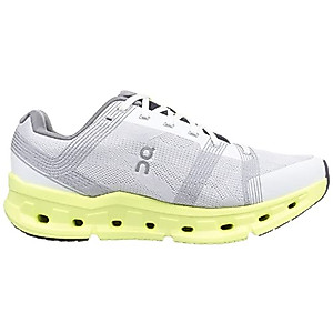 On Women's Cloudgo Sneakers, Frost/Hay, White, Green, 5 Medium US