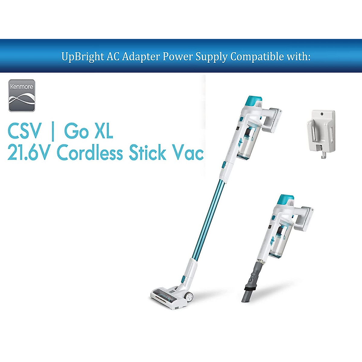 UpBright 25.6V AC/DC Adapter Compatible with Kenmore DS4015 DS4020 DS4030 DS4065 DS4090 DS4095 21.6V Li-ion Battery CSV Go XL Max Elite Cordless Stick Vacuum 561051105 YINLI YLS0241A-T256080 Charger