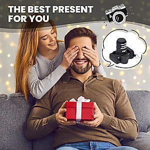 Novelty Cute Cartoon USB 2.0 Flash Drive Data Storage Memory Stick Camera Shape USB Stick Pendrive Gift (16GB, Camera Black)