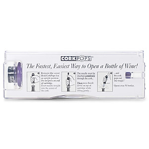 Cork Pops Black 6.5 Inch Original Wine Bottle Opener