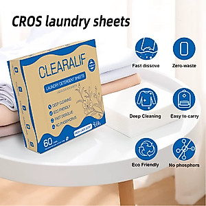 Laundry Detergent Sheets 3 Pack Up to 180 Loads, Fresh Linen - Great For Travel, Apartments, Dorms, No Plastic, Sustainable, Biodegradable-New Liquid-Less Technology - Lightweight