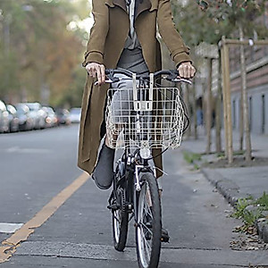 Alipis 1pc Off Mesh Bicycles Silver Lid Frame Road Front Replacement Mountain Folding Collapsible in Iron Rack Baskets Cruisers Back with Accessory Hanging Lift Handlebar Bike Container