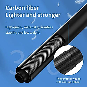 TELESIN 106" Long Selfie Stick Pole (G2 2.7 Meters) Extension Carbon Fiber Light Monopod for GoPro Max Mini Hero 11 10 9 8 7 6 5, Insta360 One R X2 X3 Go 2, DJI Osmo Pocket 2 Action 2 3 Accessories
