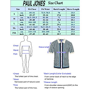 Mens 1950s Striped Polo Shirts Vintage Short Sleeve Button Down Polos 70s Italian Stylish Knit Shirt Retro Fashion Clothes Black-Coffe