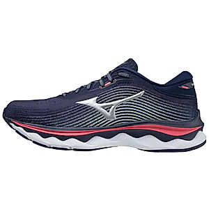 Mizuno Women's Wave Sky 5 Running Shoe, Peacoat, 8