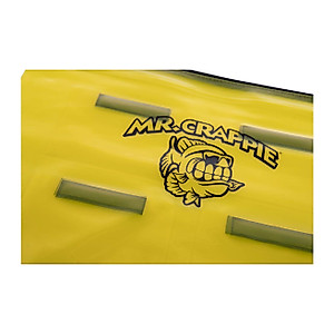 Mr. Crappie Money Bag 4 Banger | Bass Mafia Waterproof Bag for Bait & Phones | Holder for Items While Fishing | Four 4x5.5 Pockets | 13x15 | Yellow