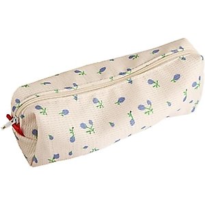 Jowxsx Blue Women Fresh Style Pencil Bag Pencil Case Pen Holder Coin Pouch, Pen Simple Cosmetic Storage Bags Makeup Bag Office Stationery Organizer Pencil and Marker Cases