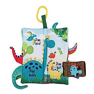 Dinosaur Baby Books Toys Touch Feel Cloth Soft Crinkle Books for Babies,Infants,Toddlers, Baby Books 0-6 Months 1 year Old Book Sensory Toy, Car & Stroller Toys Baby Girls Boys Shower Gifts,Dino Tails