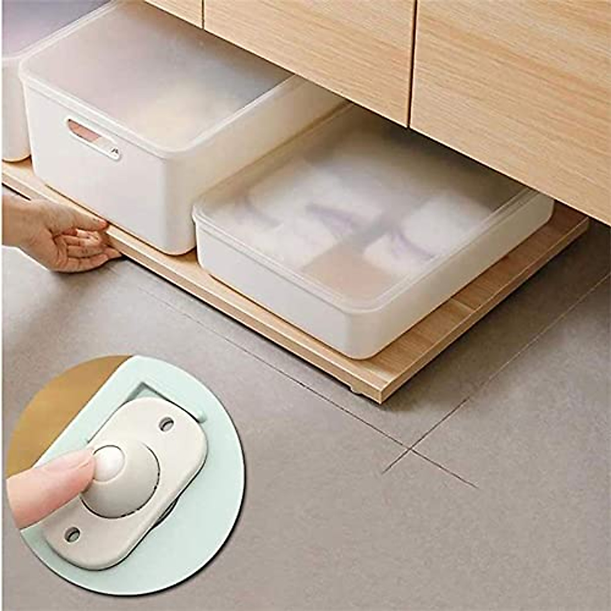8Pcs Mini Casters Wheels Self Adhesive Swivel Wheels Stainless Steel Paste Universal Wheel with 360 Degree Rotation Sticky Pulley for Bins Bottom Storage Box Furniture Trash Can Small Furniture