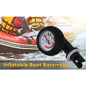 Vbestlife Kayak Barometer, Nylon Inflatable Boat Air Pressure Gauge Barometer for Kayak Raft Air Pressure Gauge for Inflatable Boat Pressure Gauge Kayak