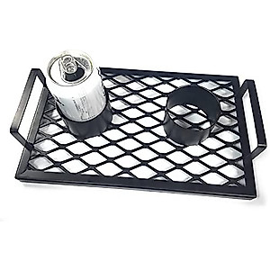 Veristic Accents Heavy Duty Double Beer Can Chicken Roasting Tray - Holds 2 Large Birds - Large Handles - Beer Can Chicken Holder for Grill and Smoker - Complete with Portable Meat Thermometer