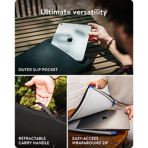 Mous - MacBook Pro 14 inch Case with Handle Ultra-Protective and Water Resistant Sleeve Cover with Drop Protection (Fits 2021 and 2023 MacBook Pro 14 inch)