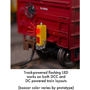 Bachmann Trains - 50' Outside Braced Box Car with Flashing End of Train Device - Burlington Northern - HO Scale