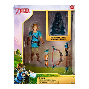 The Legend of Zelda Breath of The Wild Link Exclusive Action Figure [Tunic, Bow, Arrow & Quiver]
