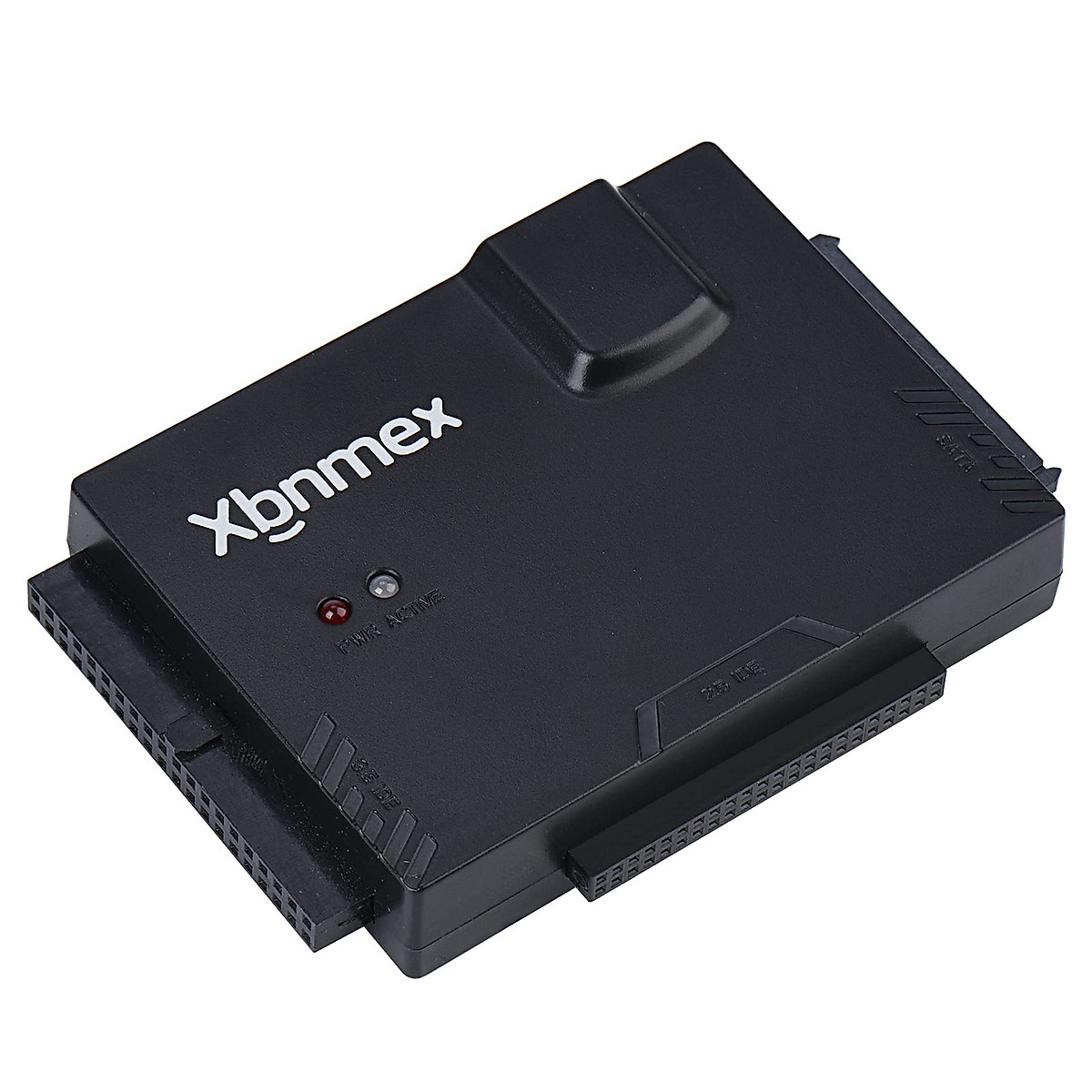 Xbnmex IDE SATA to USB 2.0 Cable Hard Drive Reader IDE SATA PATA USB 2.0 for Hard Drive Disk HDD 2.5" 3.5" with External AC Power Adapter(Black)