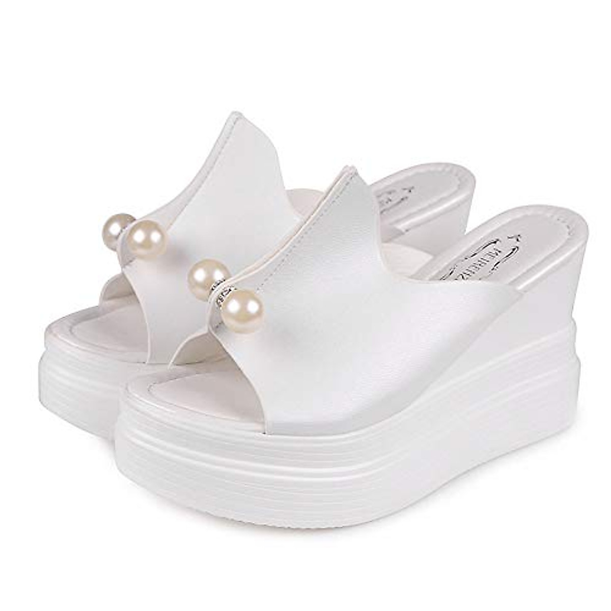 Guilty Heart | Womens Comfort Open Toe Ankle Strap Chunky Block High Heel | Sexy Dress Formal Party Sandal White