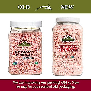 Himalayan Chef Pink Himalayan Salt Coarse Grain, Plastic Jar - 5 lbs. For Refill Grinders
