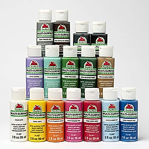 Apple Barrel Multi-Surface Paint Set, 16 Piece (2-Ounce), Colors