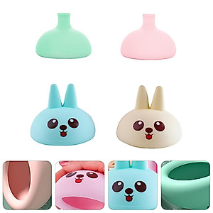 DOITOOL Pressure Drum Massage, 4Pcs Sputum Remover Silicone Palm Chest Percussion Cup Mom Palm Cup Pressure Drum Massage Cup for Burping Expectoration Problem