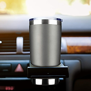 EcoMozz 20oz Tumbler Bulk Stainless Steel Vacuum Insulated Tumblers with Lid Double Wall Travel Mug Durable Powder Coated Coffee Cup, Suitable for Ice Drinks and Hot Beverage (Gray 1pack)