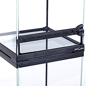 REPTIZOO Mini Reptile Glass Terrarium Tank 8"x8"x12", Front Opening Door Full View Visually Appealing Mini Reptile or Amphibians Glass Habitat