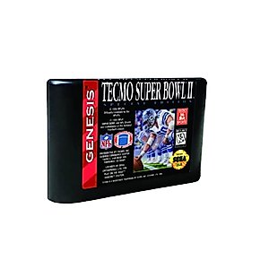 Royal Retro Tecmo Super Bowl II Special Edition - USA Label Flashkit MD Card for Sega Genesis Megadrive Video Game Console (NTSC-U)