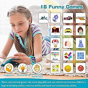 METYYP Kids Smart Watches for Kids with 24 Games,Camera Music Player Pedometer Alarm Clock 12/24,Kids Watch Toys for 3-12 Years Old