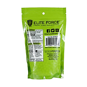 Elite Force Premium Biodegradable 6mm Airsoft BBS Ammo, .25 Gram, 1000 Count, One Size