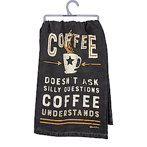 Primitives by Kathy Silly Questions Dish Towel