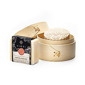 VIORI Native Essence Unscented Shampoo Bar, Conditioner Bar, and Bamboo Holder Set (Includes Bamboo) - Handcrafted with Longsheng Rice Water & Natural Ingredients - Sulfate-free, 100% Vegan