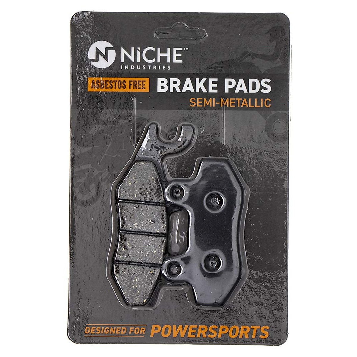 NICHE Brake Pad Set for Kawasaki KLR650 43082-0080 43082-0060 Front Rear Semi-Metallic