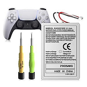SHENMZ PS5 Controller Battery, High Capacity LIP1708 Li-ion Replacement Battery for Sony Playstation 5 Dualsense Controller CFI-ZCT1 W B U Replace PS5 Battery Pack