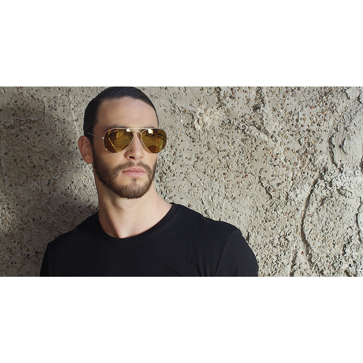 Eagle Eyes Classic Aviator Sunglasses -Silver Stainless Steel Frame (58mm), Polarized Lenses