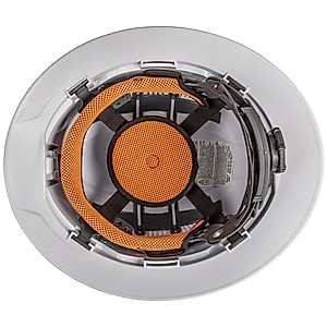 Klein Tools 60407 Hard Hat, Light, Vented Full Brim Style, Padded, Self-Wicking Odor-Resistant Sweatband, White