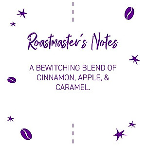 Joffrey's Coffee - Disney Hocus Pocus Sanderson Sisters Brew, Disney Specialty Collection, Medium Roast Flavored Coffee, Cinnamon Apple & Caramel Flavor, Brew or French Press (Whole Bean, 11oz)