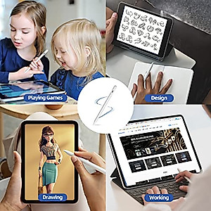 Stylus Pen for iPad with Palm Rejection,Tilt Sensitive iPad Pencil Apple Pen Compatible with iPad 10th/9th/8th/7th/6th,iPad Pro 11/12.9in,iPad Air 5th/4th/3rd,iPad Mini 6/5 Gen -for Painting Sketching