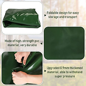 400L 106 Gallon Large Capacity Water Storage Bladder Foldable Water Bladder Tanks Portable Emergency Water Storage Tank Rainwater Bag Water Container for Drought Resistant Fire Fighting Agricultural