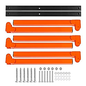 Ultrawall Wall Mount Wood Organizer and Lumber Storage Metal Rack with 3-Level - Indoor & Outdoor Use, 2 Pack