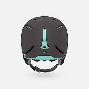 Giro Terra MIPS Ski Helmet - Snowboard Helmet for Women & Youth - Matte Coal/Cool Breeze - Size M (55.5-59 cm)